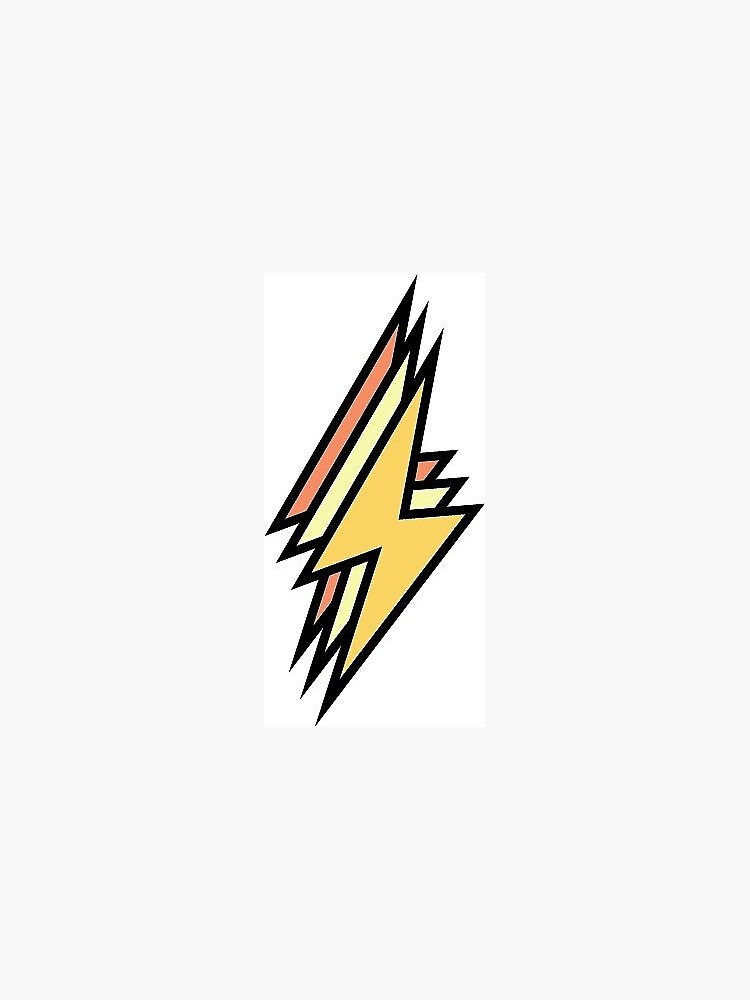 "Cute layered lightning bolt" Sticker by ajones62806 | Redbubble