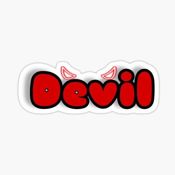 "red devil" Sticker by Sandyquachh | Redbubble