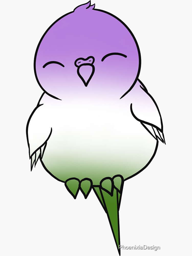 "Queer Gender Pride Bird" Sticker for Sale by PhoenixiaDesign | Redbubble