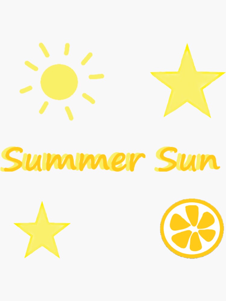 "Yellow summer pack" Sticker by LivGillin | Redbubble