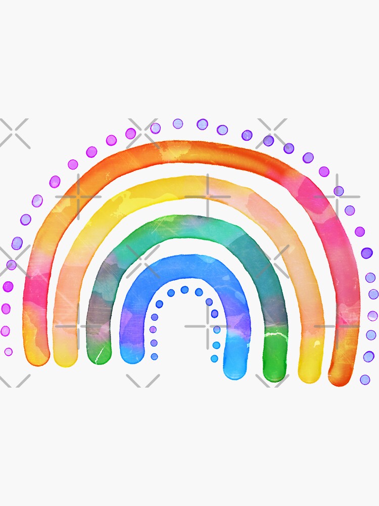 "Code 1 Cute Rainbow" Sticker for Sale by choisanezine | Redbubble