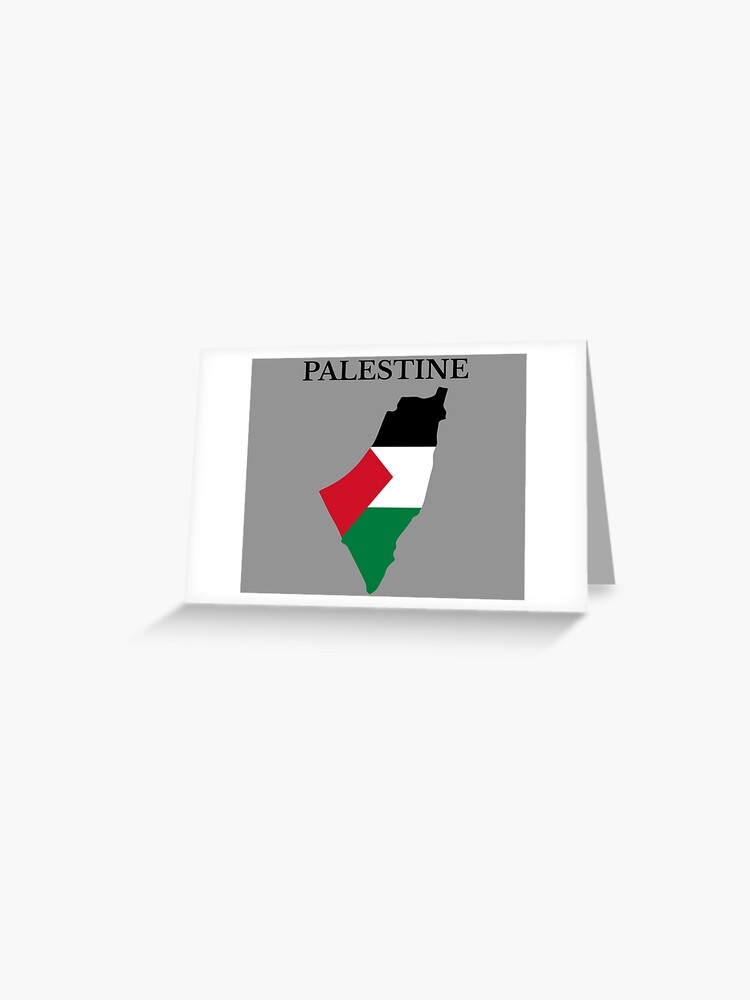 "Palestine Map Flag" Greeting Card for Sale by MKCoolDesigns MK | Redbubble