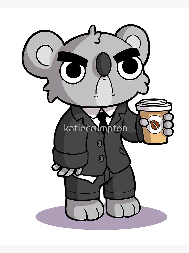 "Grumpy Koala" Art Print for Sale by katiecrumpton | Redbubble