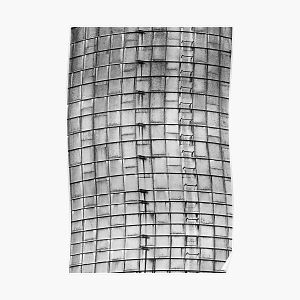 "Tower Silo Abstract Black And White" Poster by debop1 | Redbubble