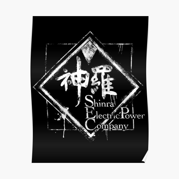 "Shinra Inc" Poster for Sale by therocketman | Redbubble