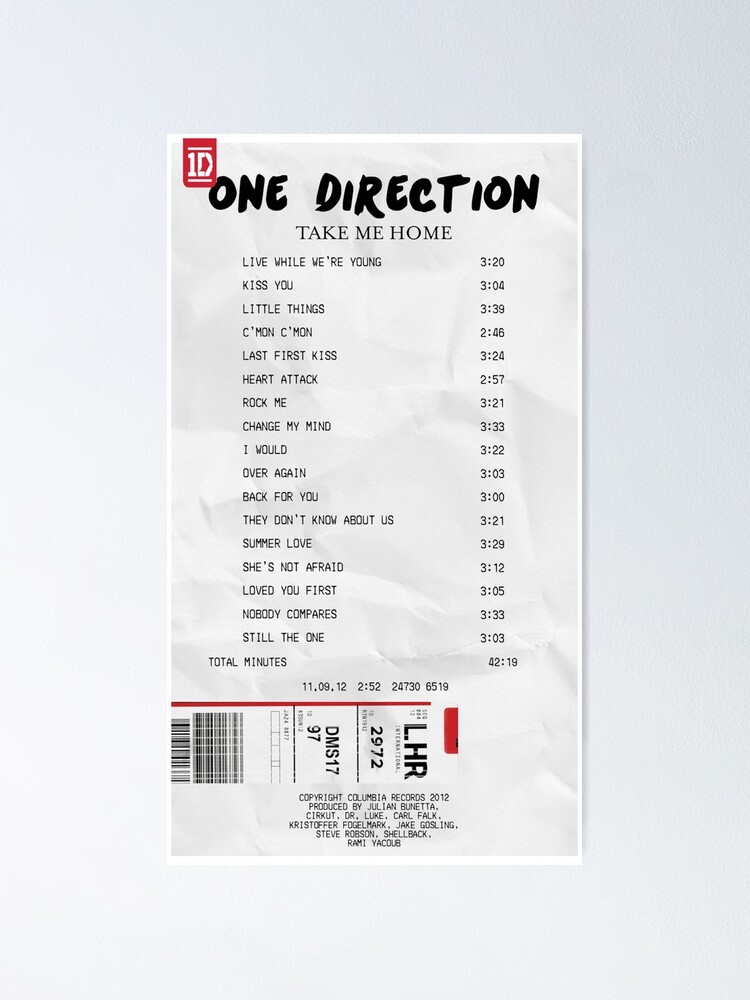 "album receipt" Poster by jennagardnerr | Redbubble