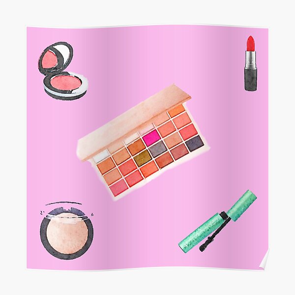 "Cute Makeup collection - colour variation" Poster by sillybanana ...