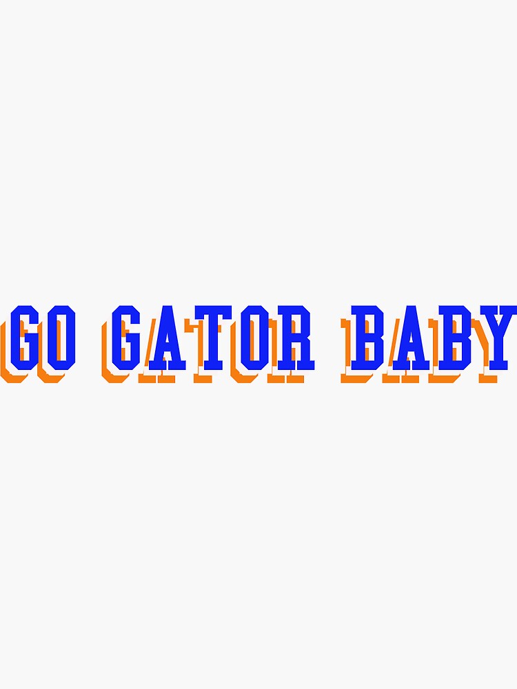 "UF Sticker Go Gators" Sticker for Sale by mtmurray8 | Redbubble