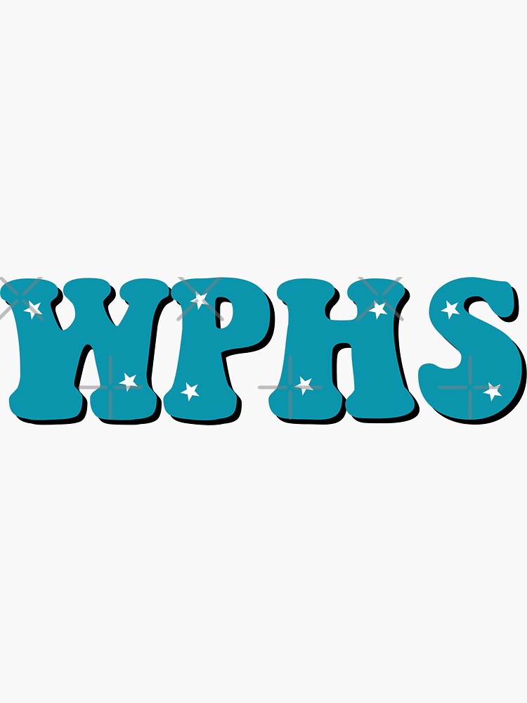 "WPHS" Sticker by reaganreese | Redbubble