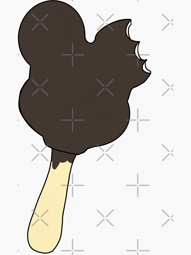 "Mickey Ice Cream Bar" Sticker for Sale by carlyrauch | Redbubble
