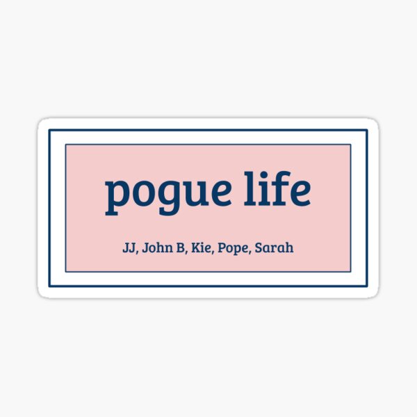 "Obx pogue life sticker" Sticker for Sale by aniyahkaylonni | Redbubble