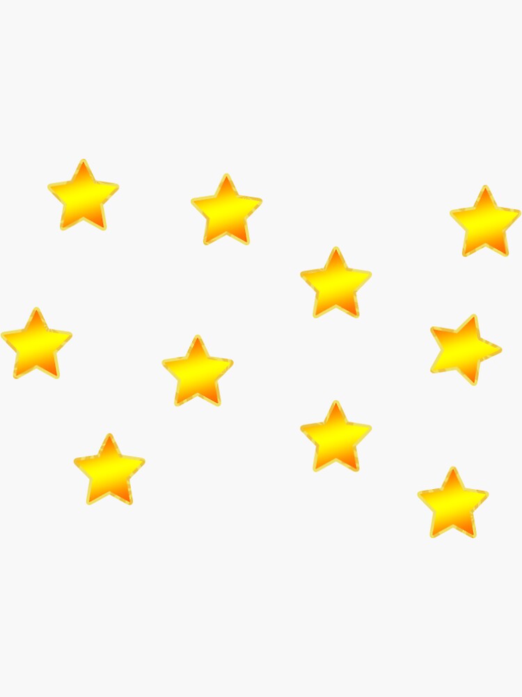 "gold star sticker pack" Sticker for Sale by oonagh5 | Redbubble