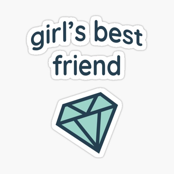 "Girl's best friend" Sticker for Sale by ArtistCatarina | Redbubble