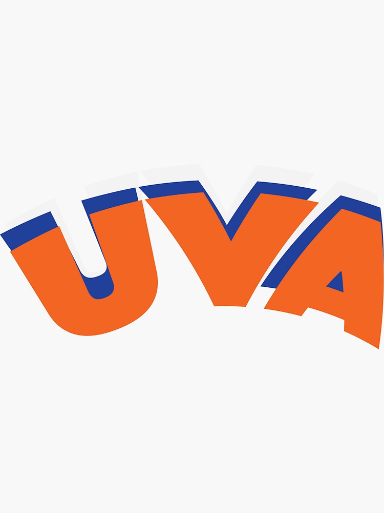 "UVA Layered Sticker" Sticker for Sale by kavs-prints | Redbubble