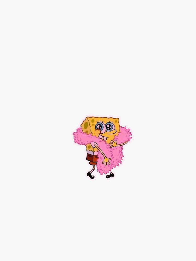 "Spongebob PINK" Sticker by bellas-stickerz | Redbubble