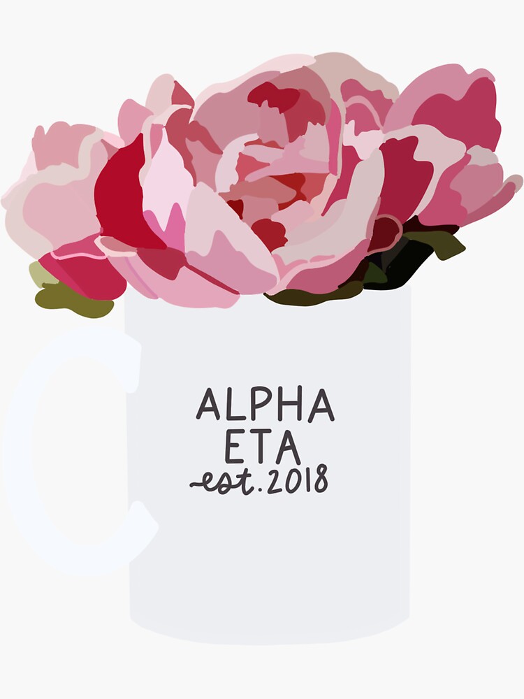 "Alpha eta sticker " Sticker by LinesOLove | Redbubble
