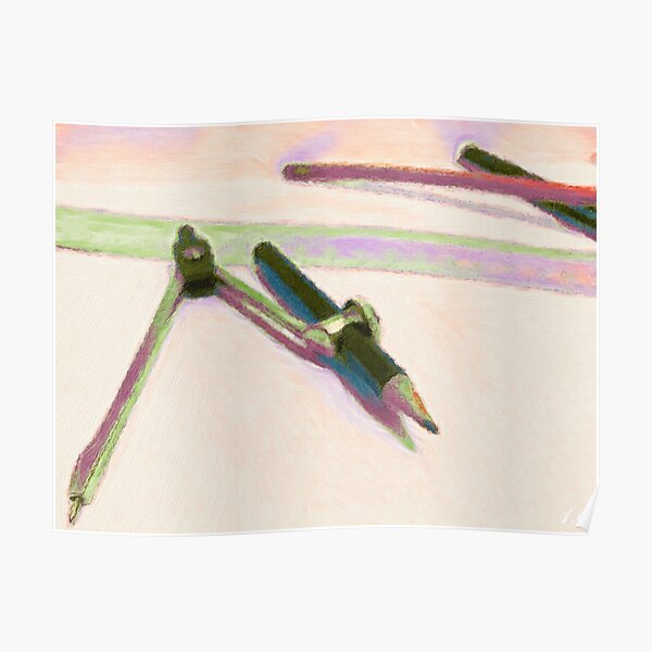 "Inanimate Objects Series - Drawing Compass V2" Poster for Sale by ...