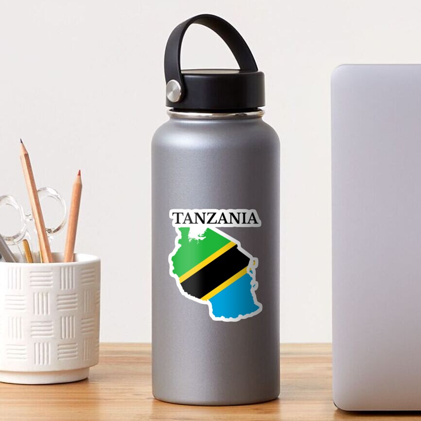 Tanzania Map Flag Sticker By Marosharaf Redbubble