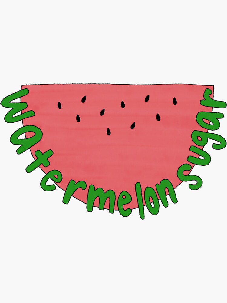 "Watermelon Sugar Harry Styles Sticker" Sticker for Sale by Hmfowler ...