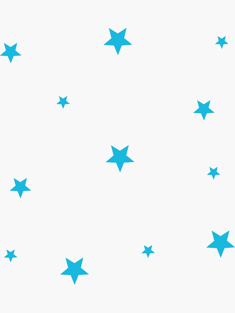 "blue stars sticker pack" Sticker by artisticvibez | Redbubble