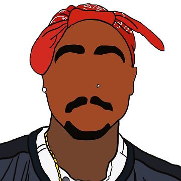 "Tupac Sticker" Sticker for Sale by Trevor Wilson | Redbubble