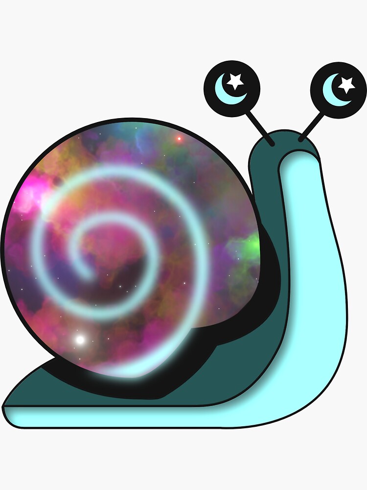 "Cosmic Snail" Sticker for Sale by ions-and-eons | Redbubble