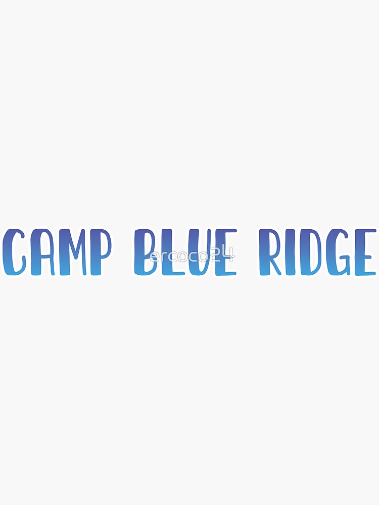 ""camp blue ridge"" Sticker by ercoco24 | Redbubble