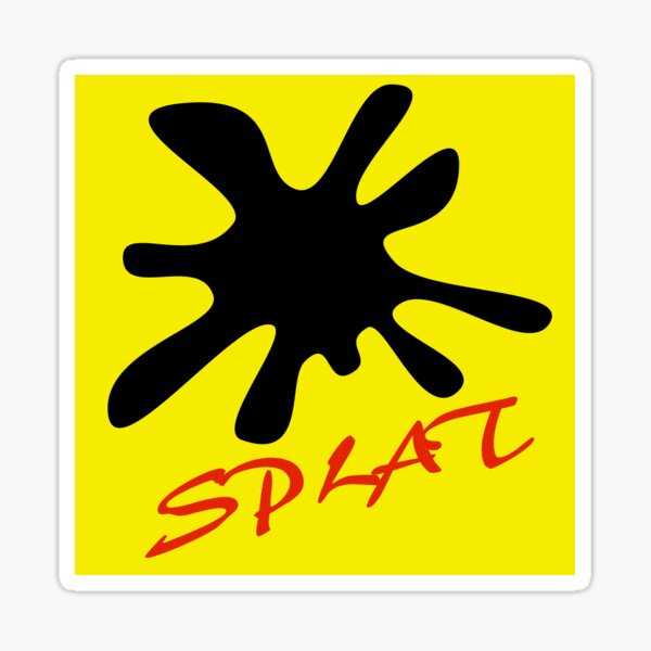 "SPLAT" Sticker for Sale by AFKnott | Redbubble