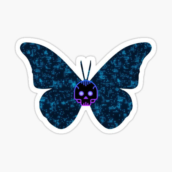 "Moth Tech" Sticker by ions-and-eons | Redbubble