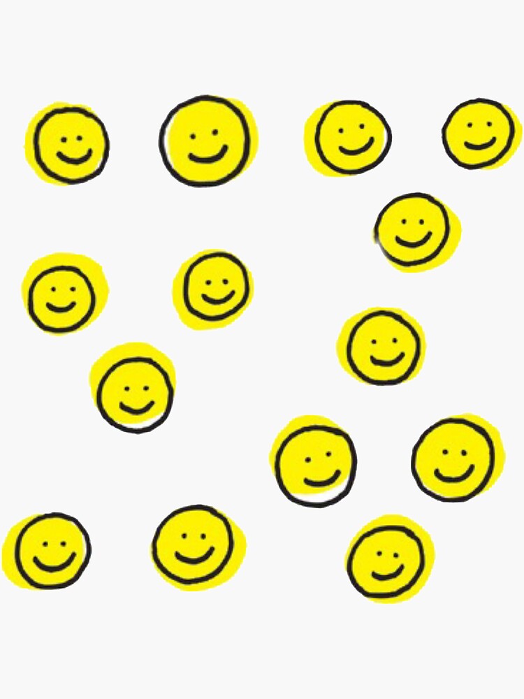 "Smiley Face Sticker Pack" Sticker for Sale by zestyteresa | Redbubble