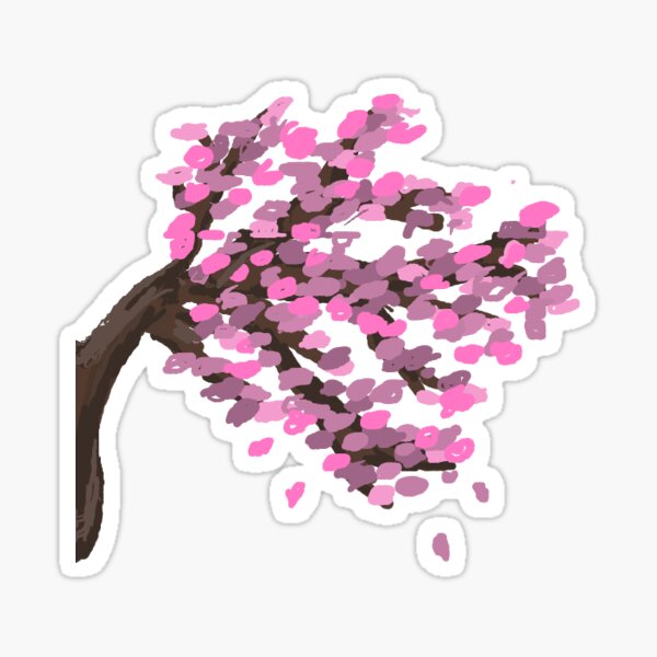 "CHERRY BLOSSOM TREE STICKER " Sticker for Sale by ashleysk | Redbubble