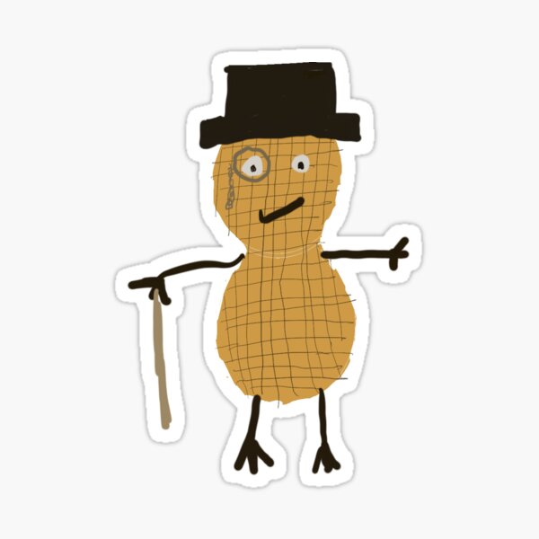 "mr peanut " Sticker by liviaweiss | Redbubble