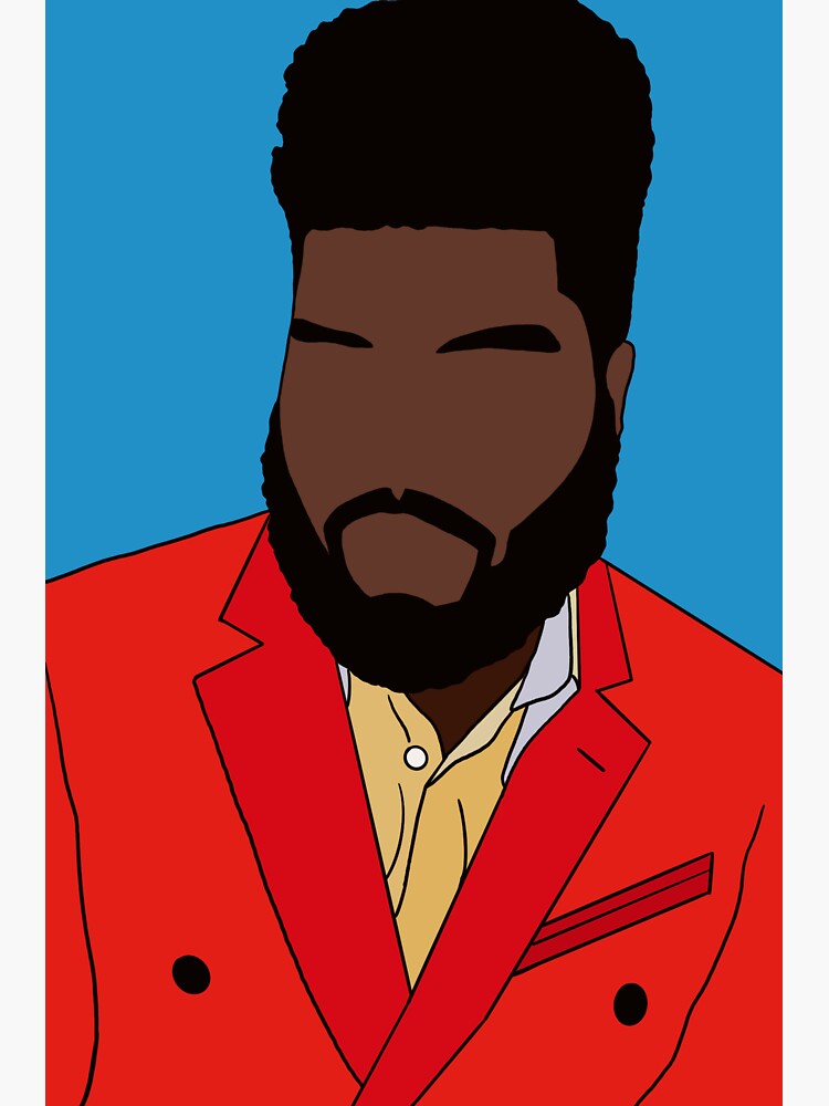 "Khalid Minimalistic Sticker" Sticker for Sale by Thunder002 | Redbubble
