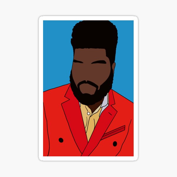 "Khalid Minimalistic Sticker" Sticker for Sale by Thunder002 | Redbubble