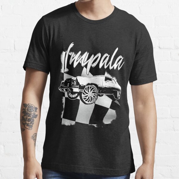 "Racing flag Impala Donk old school " T-shirt for Sale by montezwalls ...