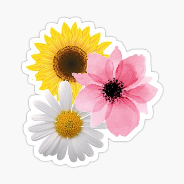 "Aesthetic Flower Collage " Sticker for Sale by aliparton44 | Redbubble