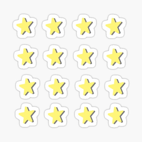 "Yellow star pack" Sticker for Sale by eemassey2014 | Redbubble