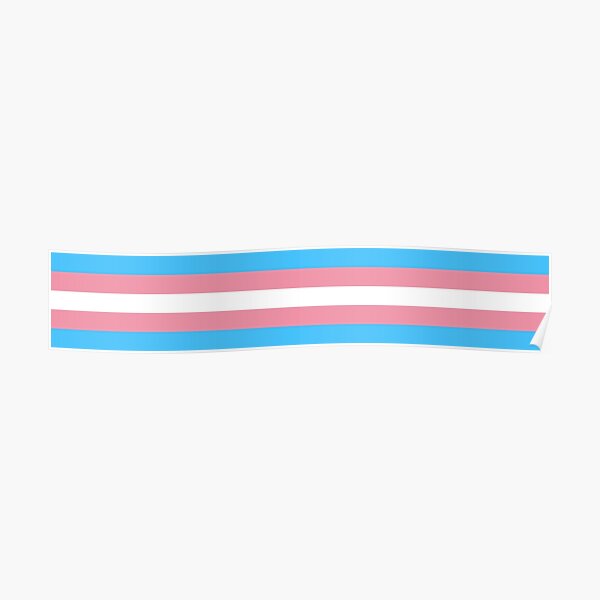 Subtle Trans Flag Posters | Redbubble