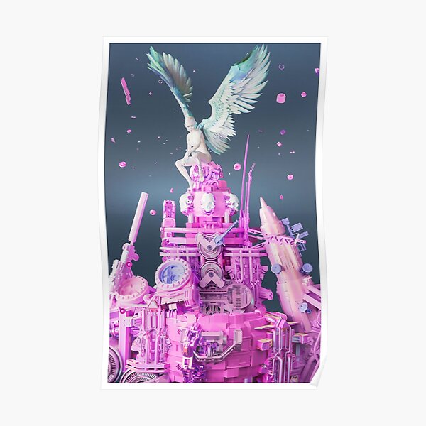 "3D Digital Art Cover - "Grimes"" Poster for Sale by Renee1895 | Redbubble
