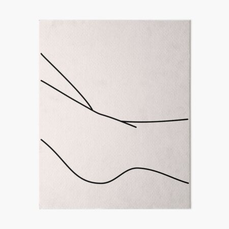 "Abstract Buttock and Body Line Art" Art Board Print for Sale by uunn ...