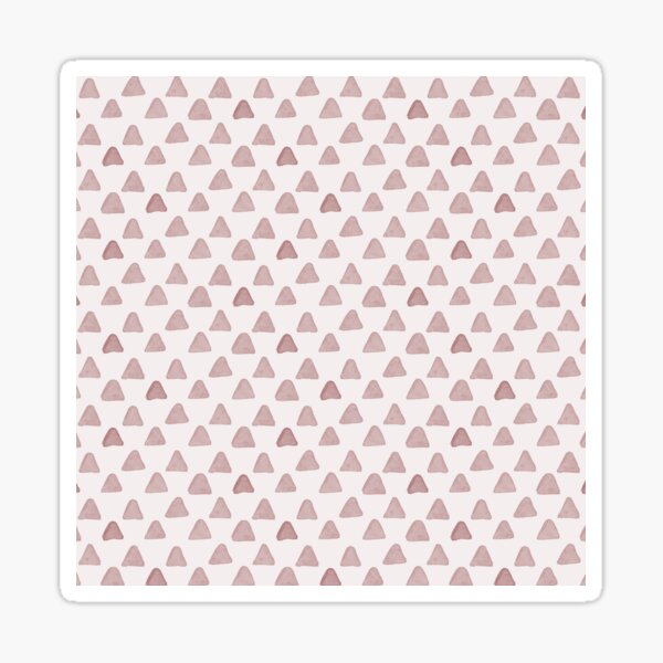 "Dusty pink triangles" Sticker for Sale by peggieprints | Redbubble