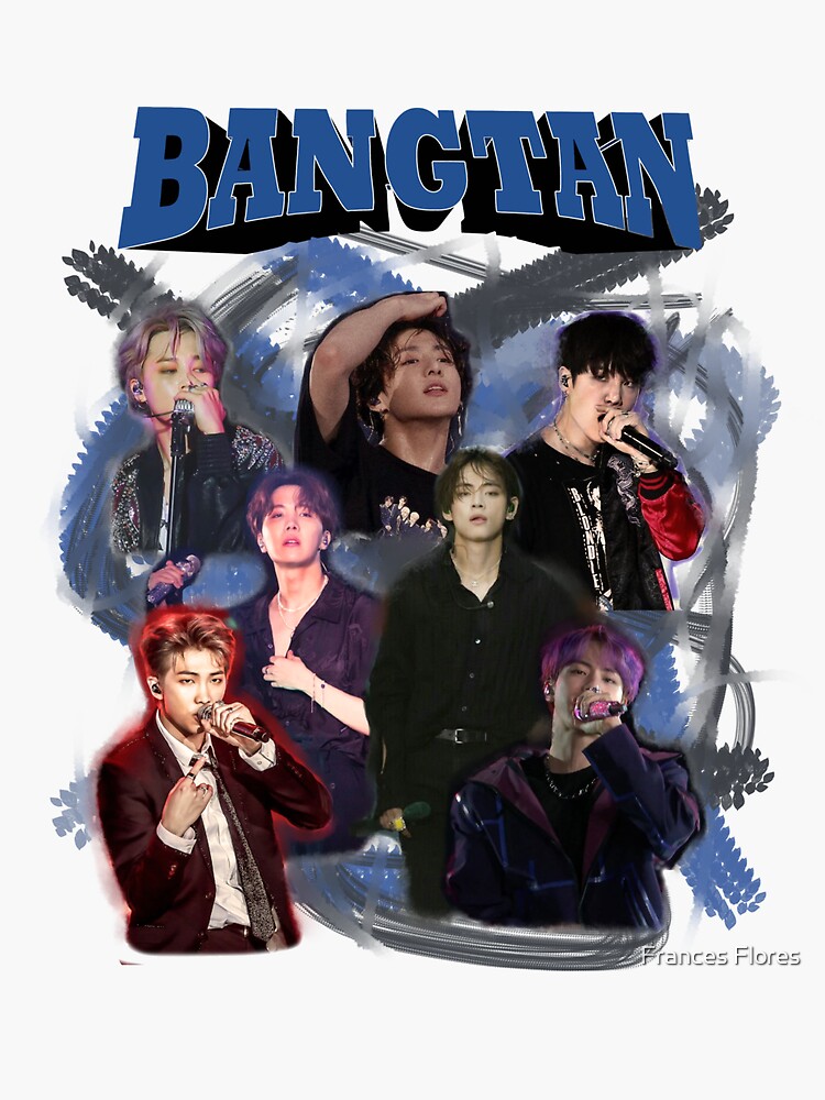 "BANGTAN" Sticker for Sale by francesg57 | Redbubble