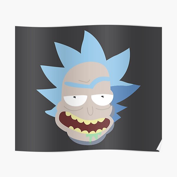"Smirking Rick Sanchez" Poster for Sale by SmirkingDesigns | Redbubble