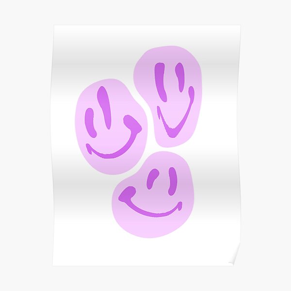"PURPLE SMILES" Poster for Sale by oliviajin1223 | Redbubble