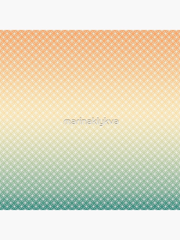 "Coral, apricot, turquoise gradient. Ombre. " Poster for Sale by ...