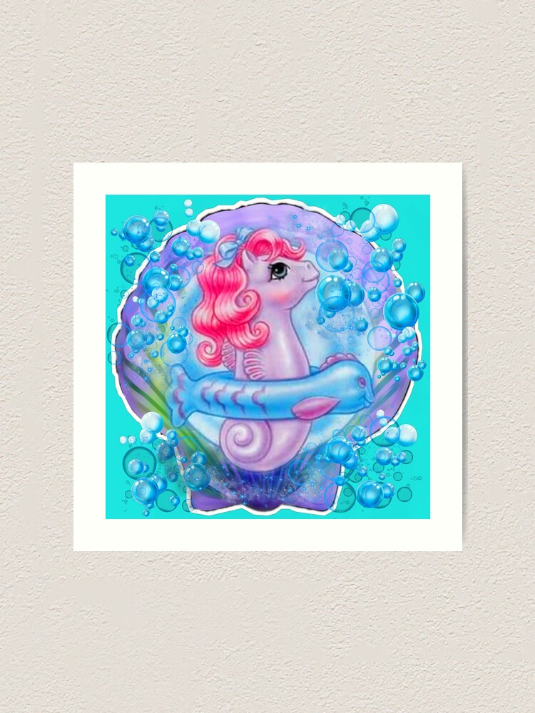 "My little pony baby sea pony surf rider" Art Print for Sale by ...