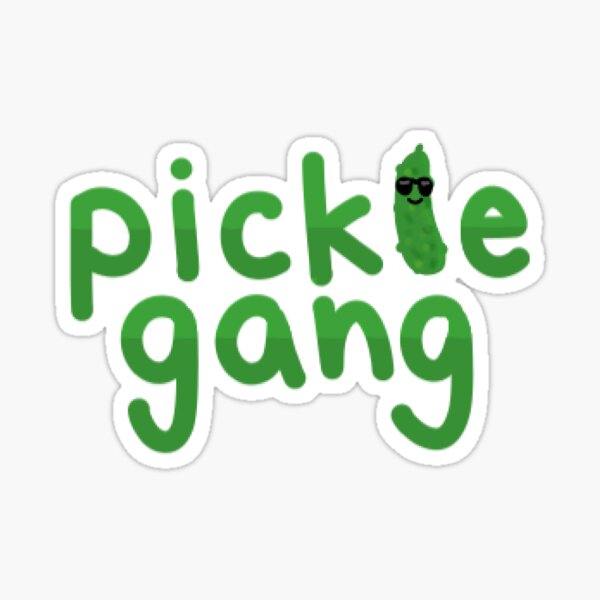 "Pickle Gang" Sticker for Sale by fab-designs | Redbubble