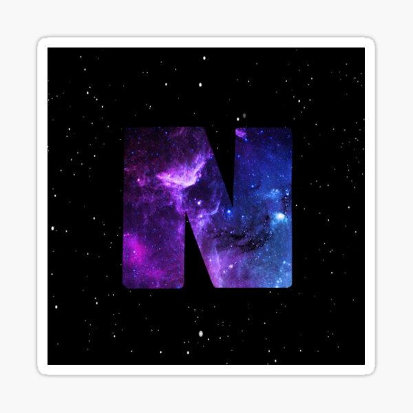 Letter N Space Stickers | Redbubble