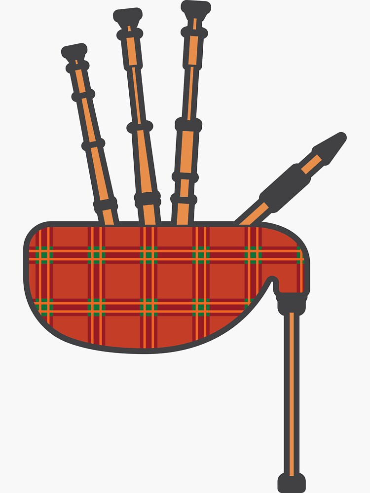 "Bagpipes traditional" Sticker for Sale by Seb-Sk93 | Redbubble