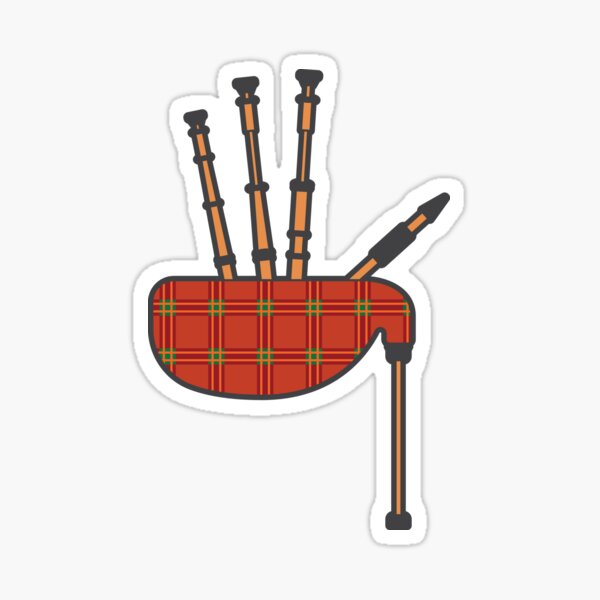 "Bagpipes traditional" Sticker for Sale by Seb-Sk93 | Redbubble